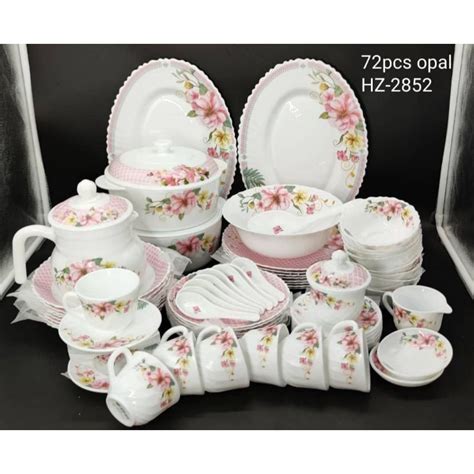 72 Pcs Opal Dinner Set Round Shopee Malaysia