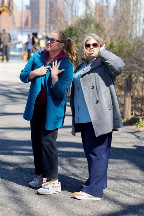 Amy Schumer And Urzila Carlson On The Set Of Kinda Pregnant 03252024