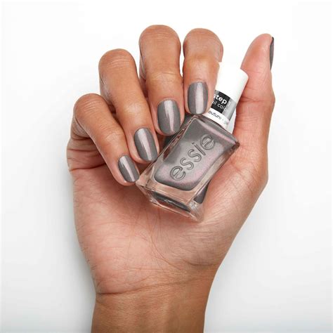 Final Fitting Mid Tone Gray Gel Couture Nail Polish Essie