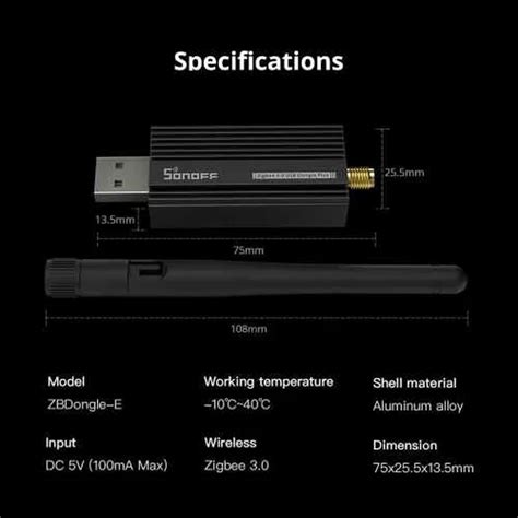 Sonoff Zigbee Dongle E Usb Dongle Plus สำหรับเชื่อมต่ออุปกรณ์ Zigbee