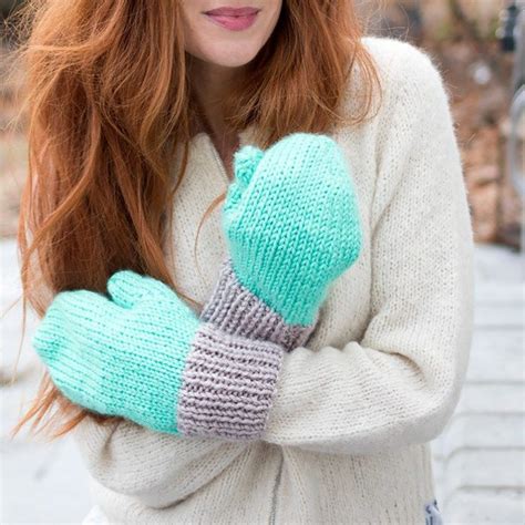 Flat Knit Mittens Knitting Pattern Cachecol Capuz Cachecol Capuz