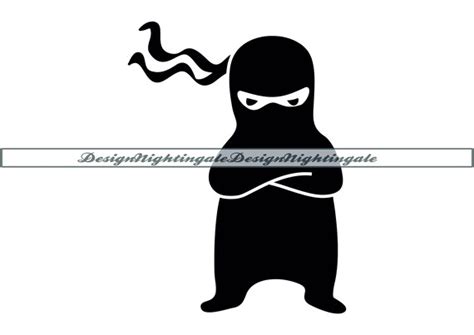 Ninja 2 Svg Cute Ninja Svg Ninja Clipart Ninja Svg Files Etsy