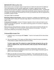 Mastering Microscope Use A Comprehensive Guide For Biology Course Hero