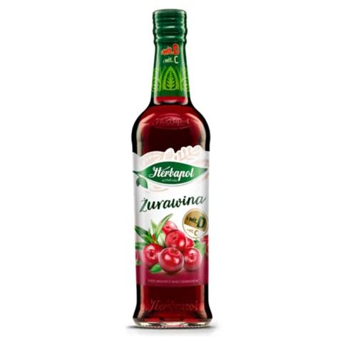 Syrop owocowa spiżarnia o smaku żurawinowym 420ml Herbapol Sklep