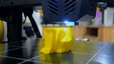 3d Printer Printing Prototype Toy Molten Plastic Process Creating Prototype Stock Video Video