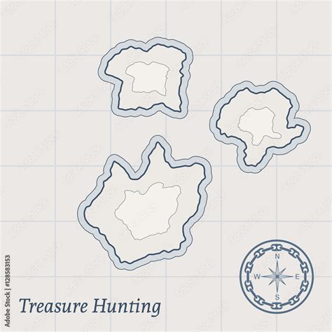 Vector Treasure Map Background Stock Vector Adobe Stock
