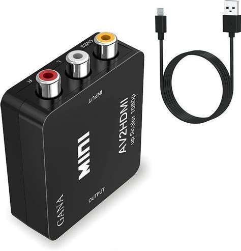 Rca To Hdmi Gana 1080p Mini Rca Composite Cvbs Av To Hdmi Video Audio