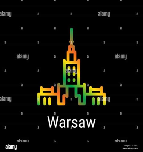 Warsaw Poland Vector Line Icon Stock Vector Image And Art Alamy