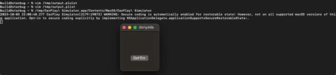 MacOS DirtyNIB Vulnerability XPN InfoSec Blog