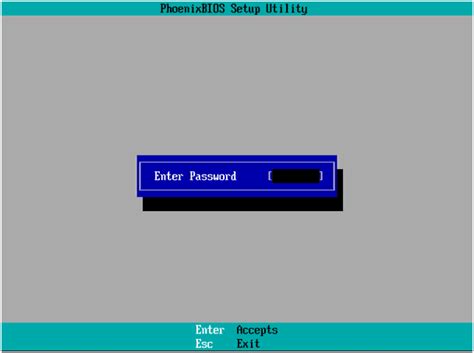 Prompt BIOS Password CertBlaster