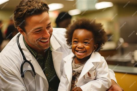 Premium Ai Image Doctors And Patients In A Hospital Generative Ai
