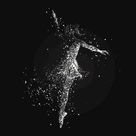 Ilustración De Una Bailarina De Ballet Vector Premium
