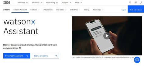 Ibm Watson Assistant Review Features Pricing Plans And Cons