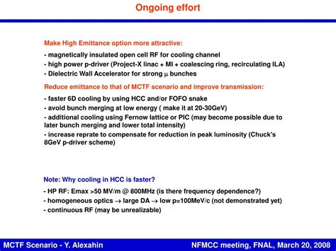 Ppt Update On The Mctf Scenarios Powerpoint Presentation Free Download Id4296021