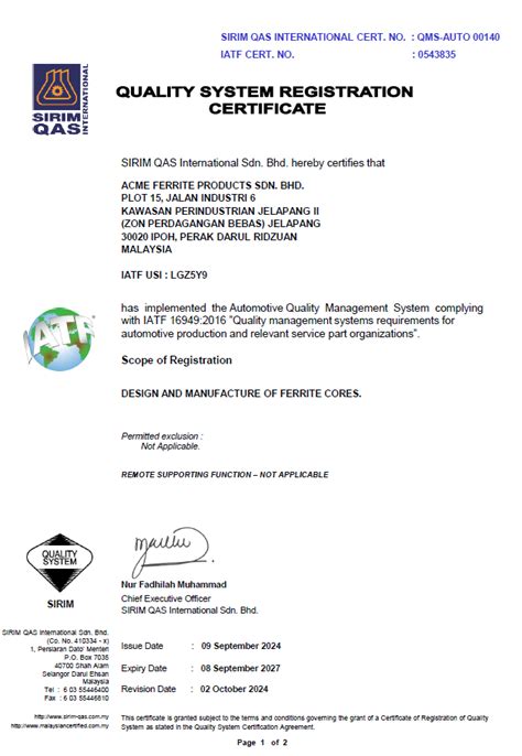acme certificate