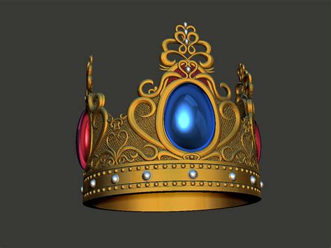 Stl File Princess Peach Crown Mario Brothers Movie Supportless・3d