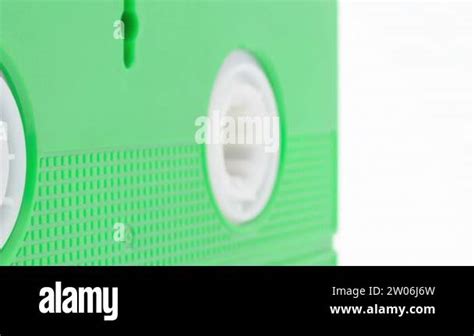 Vhs Cassette Tape Green Vhs Video Home System Stock Video Footage