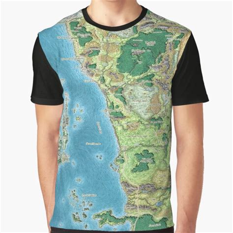Faer N Map T Shirt For Sale By Wolfofthenorth Redbubble Faerun