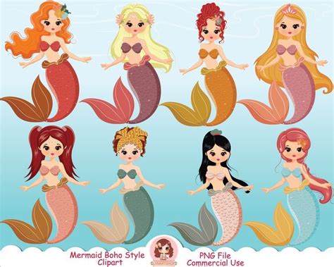 Cute Mermaid Clipart Png Mermaids Clip Art Little Mermaid Underwater