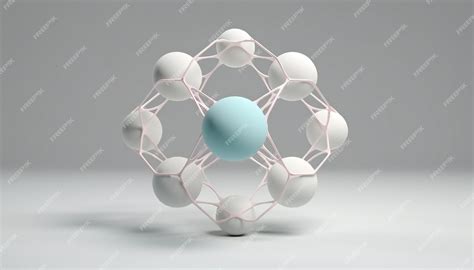 Premium Ai Image Futuristic Minimalistic White Connected Spheres