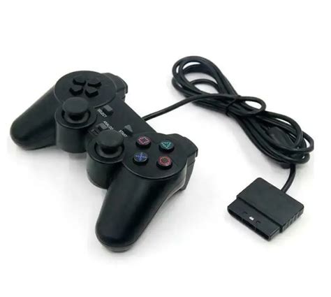 Ps2 Wired Game Controller Single Vibration Clear Joypad With Vibration