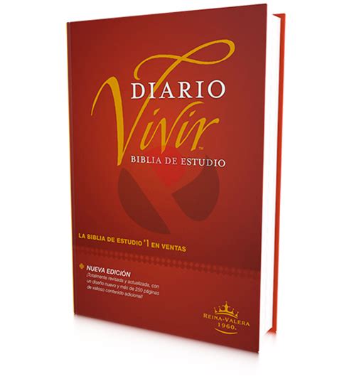 Biblia De Estudio Del Diario Vivir RVR 1960 Letra Grande Tapa Dura