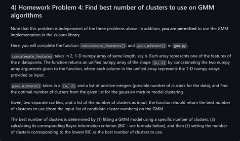 Solved Homework Problem Find Best Number Of Clusters Chegg
