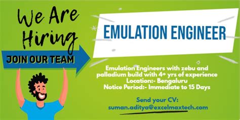 Jayaprakash Yangal On Linkedin Emulation Bangalorejobs Vlsidesign