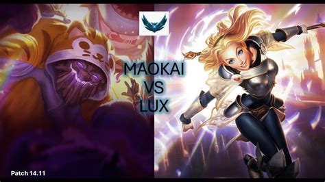 MAOKAI Jhin Vs LUX Caitlyn Support EUNE Platinum Gameplay Review YouTube