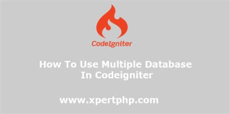 How To Use Multiple Database In Codeigniter Xpertphp