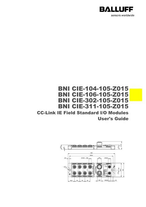 Pdf Cc Link Ie Field Standard Io Modules User
