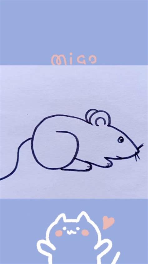 鼠的简笔画画法视频完整（漂亮18张） 简笔画图片大全
