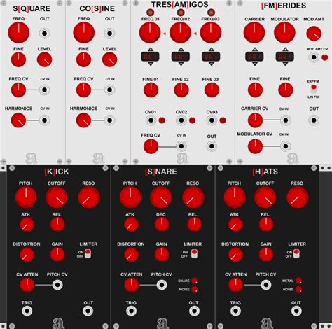 Autodafe REDs Modules For VCV Rack Autodafe Net