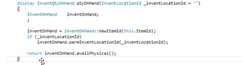 Find On Hand Quantity Of Item Ax Paradise