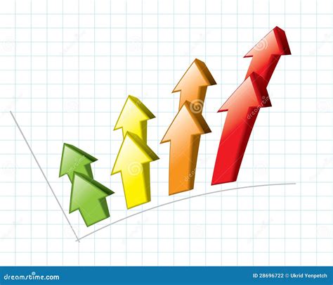 vector graph chart arrow stock vector illustration of profit 28696722