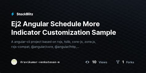 Ej2 Angular Schedule More Indicator Customization Sample StackBlitz