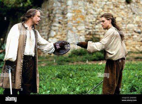 John Malkovich Leonardo Dicaprio The Man In The Iron Mask 1998 Stock