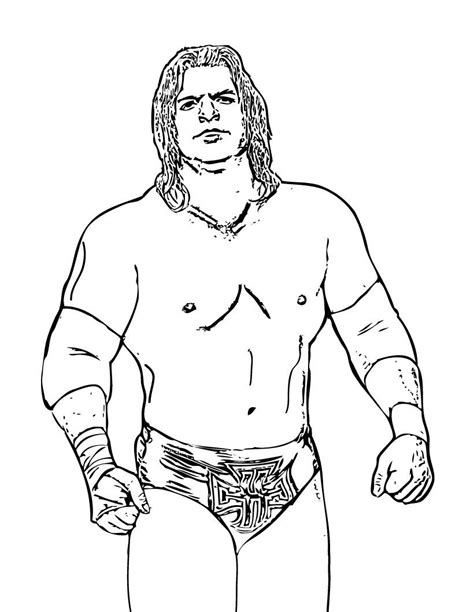 93 Triple H Coloring Pages Haensche Nimglueck