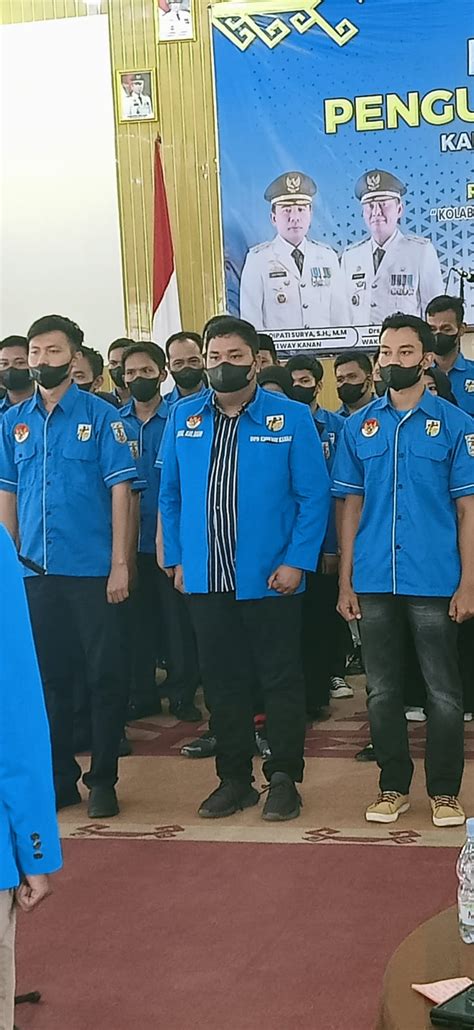 Pengurus DPD KNPI Kabupaten Way Kanan Priode 2021 2024 Resmi Dilantik