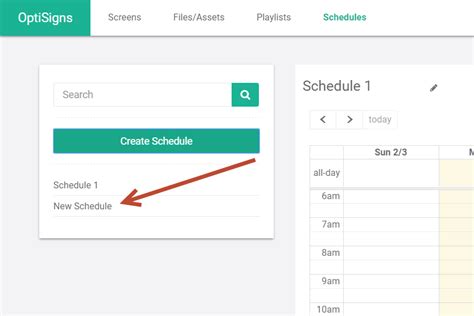 Create And Using Schedules With Optisigns Optisigns