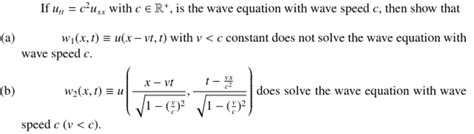 Solved If Utt C Uxx With C R Is The Wave Equation With Chegg Com