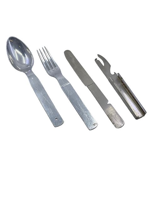 WW2 German Army Knife Fork Spoon Tin Opener Combination Mess Cutlery