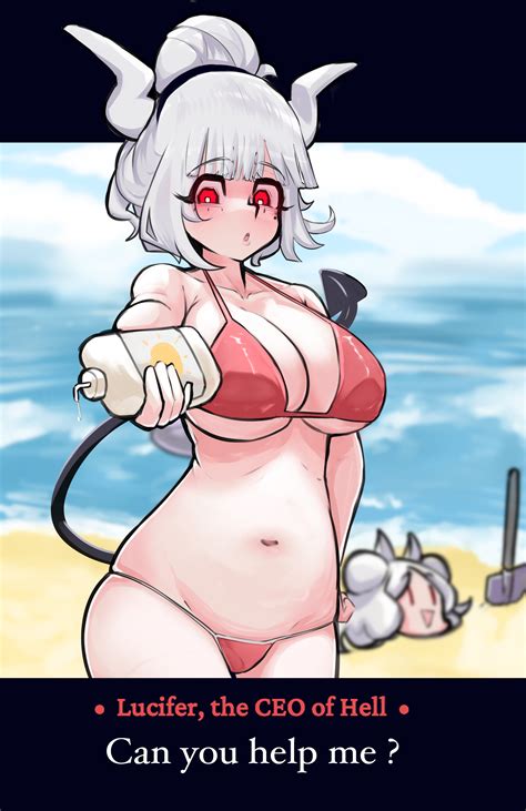 Lucifer And Cerberus Helltaker Drawn By Hiki Danbooru