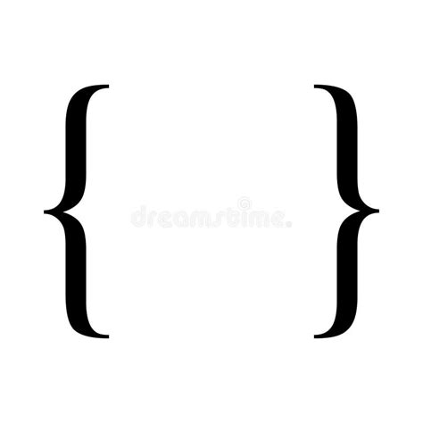 Bracket Icon Quote Symbol Stock Vector Illustration Of Element