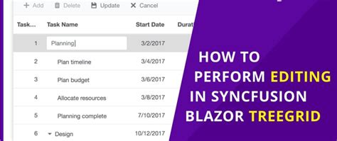 How To Perform Editing In Blazor Treegrid Dev Community