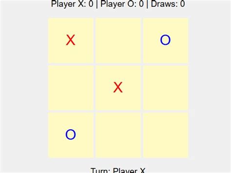 tic tac toe html play now online for free