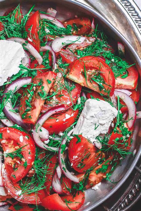 Mediterranean Fresh Tomato Salad The Mediterranean Dish