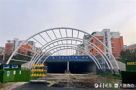 青岛西海岸新区珠江路（石油大学区域）连通工程预计7月完工隧道地下道路