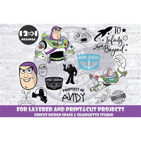 Buzz Lightyear Bundle Svg Toy Story Svg Design Files For Cri Inspire