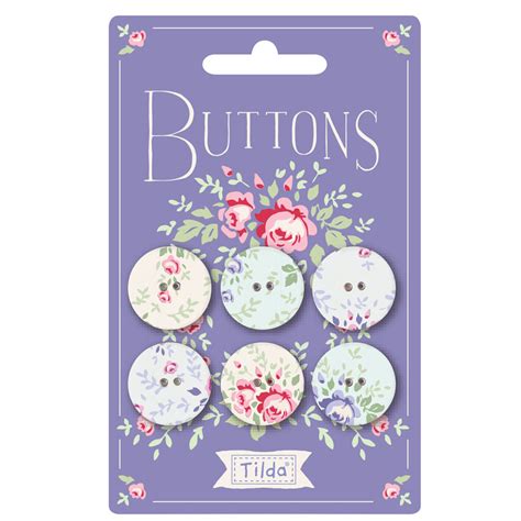 Tilda Buttons Old Rose Lucy 20 Mm From Tone Finnanger Tilda